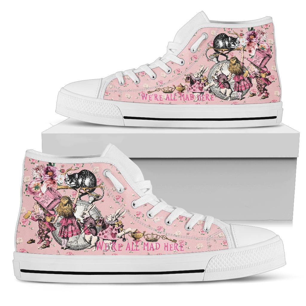 High Top Sneakers - Alice in Wonderland Gifts #101 Pink – ACES INFINITY